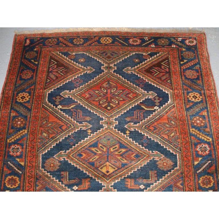 Antique Kurdish Rug with Medallion Design For Sale at 1stDibs