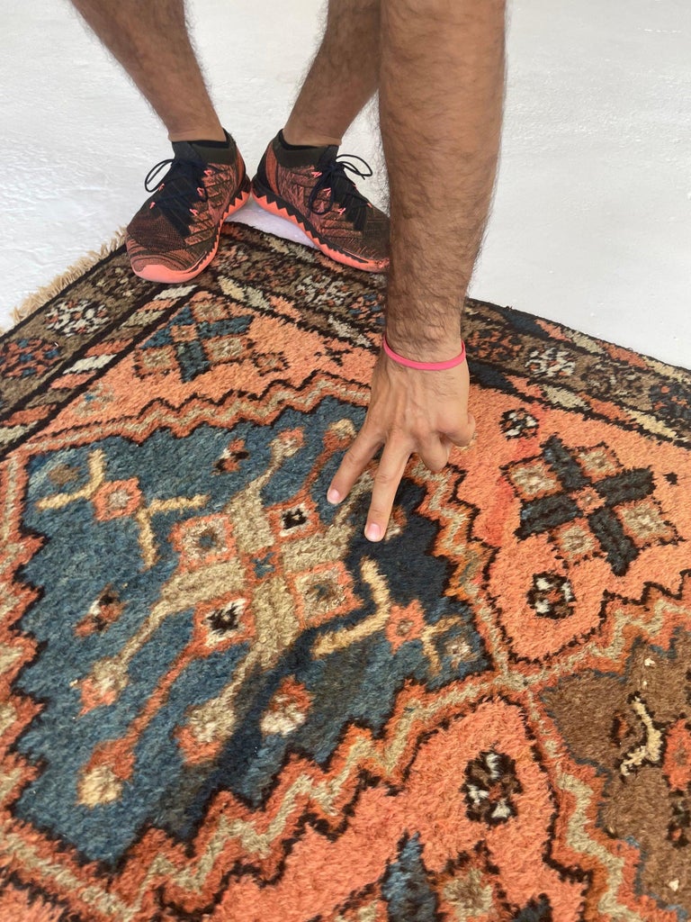 Antique Kurdish Rug with Neutral Hues, c.1930-40's For Sale at 1stDibs