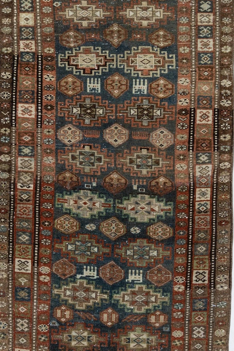Antique Kurdish Runner Rug For Sale at 1stDibs