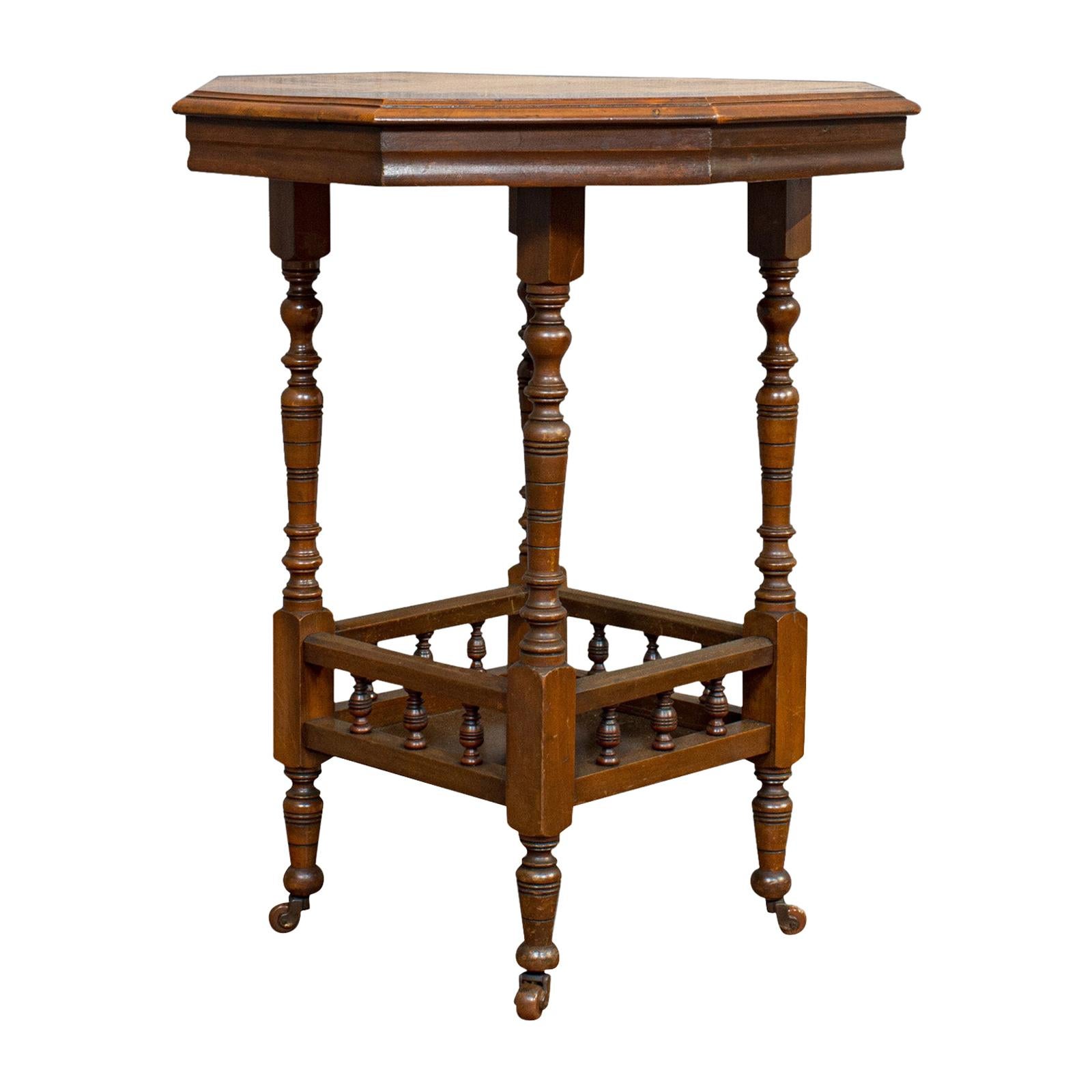 Antique Edwardian Octagonal Table - 2 For Sale on 1stDibs