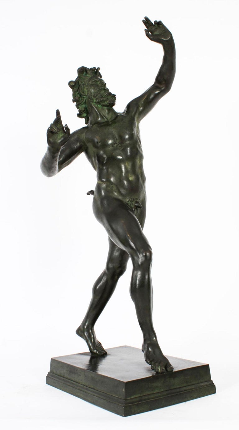 Antique Bronze of Pan Dancing G.Nisini, 19th Century For Sale at 1stDibs