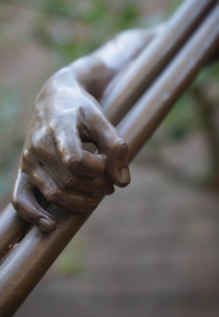 Antique Large, Bronze and Stout-Hearted Young Oarsman Sculpture by ...