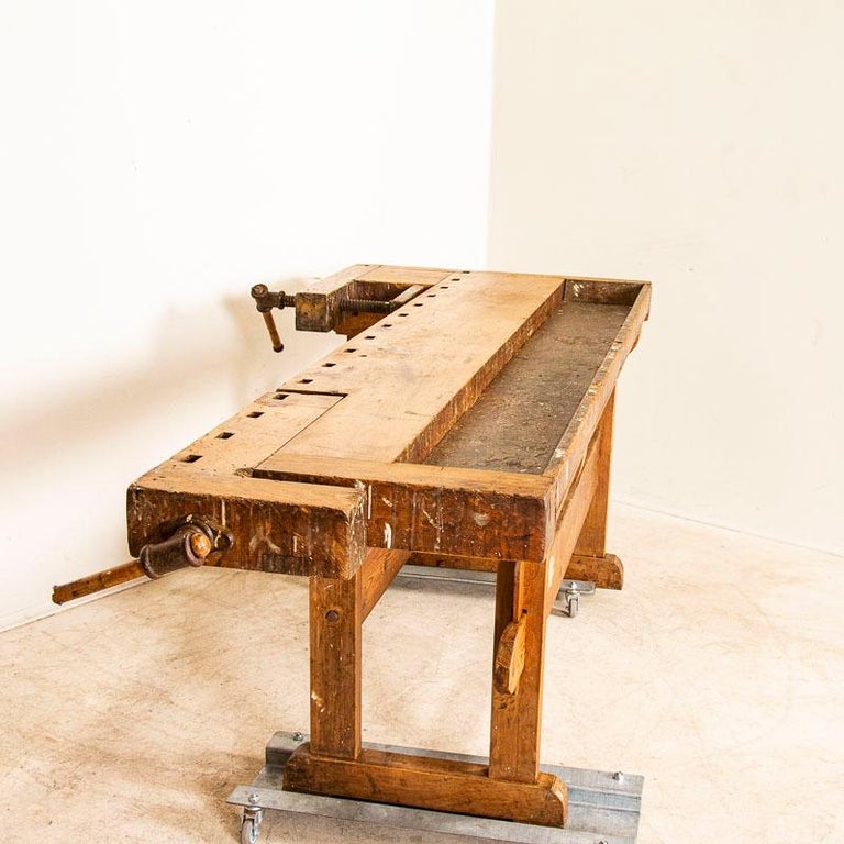 Antique Large Carpenters' Workbench For Sale at 1stDibs