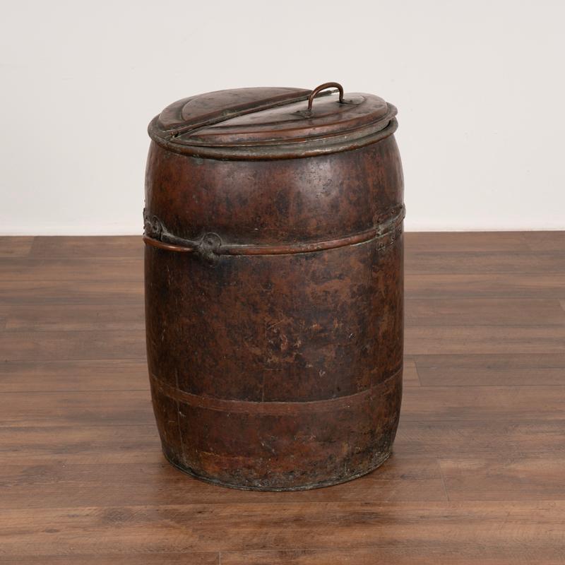 Antique Large Copper Water Urn with Lid from Sweden, circa 1900 at 1stDibs