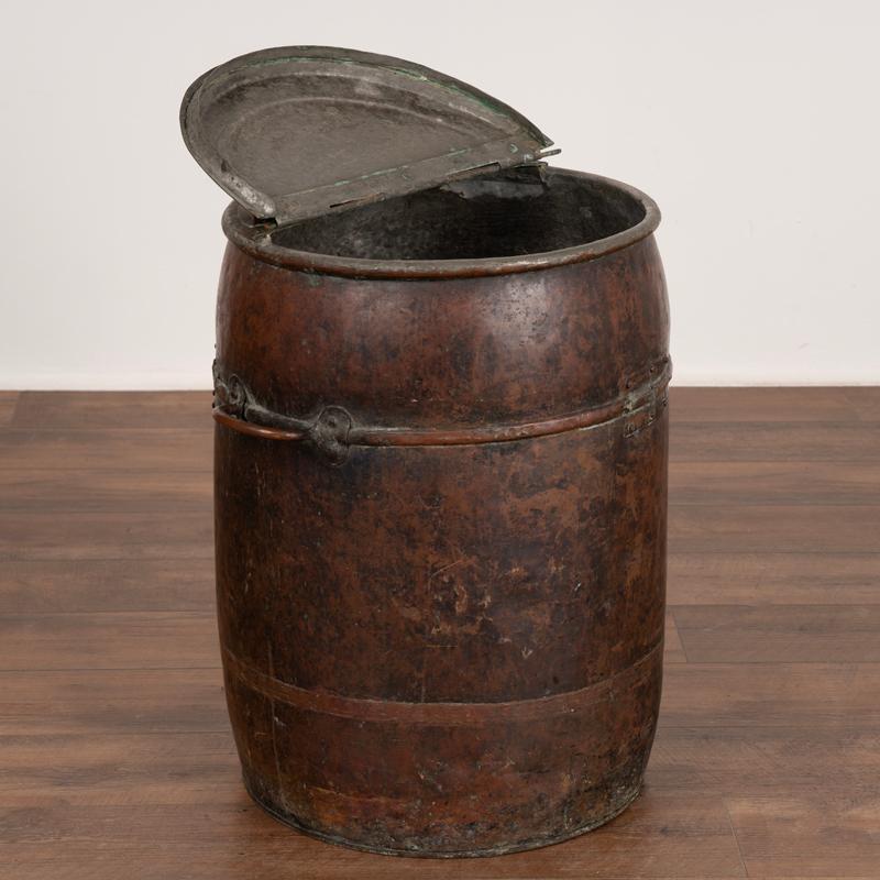 Antique Large Copper Water Urn with Lid from Sweden, circa 1900 at 1stDibs