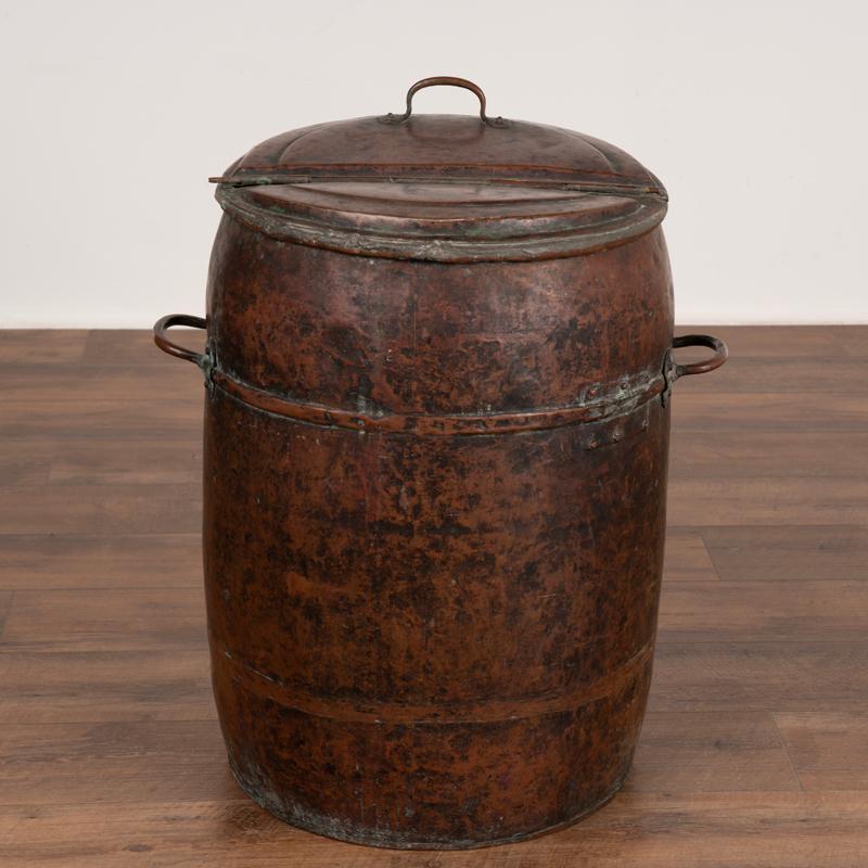Antique Large Copper Water Urn with Lid from Sweden, circa 1900 at 1stDibs