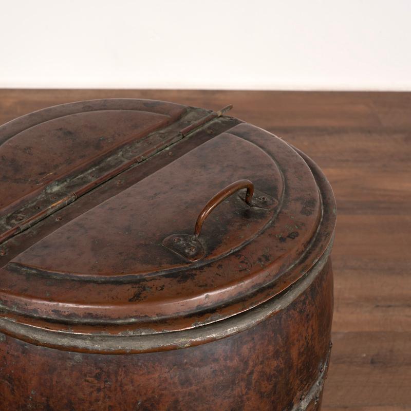 Antique Large Copper Water Urn with Lid from Sweden, circa 1900 at 1stDibs