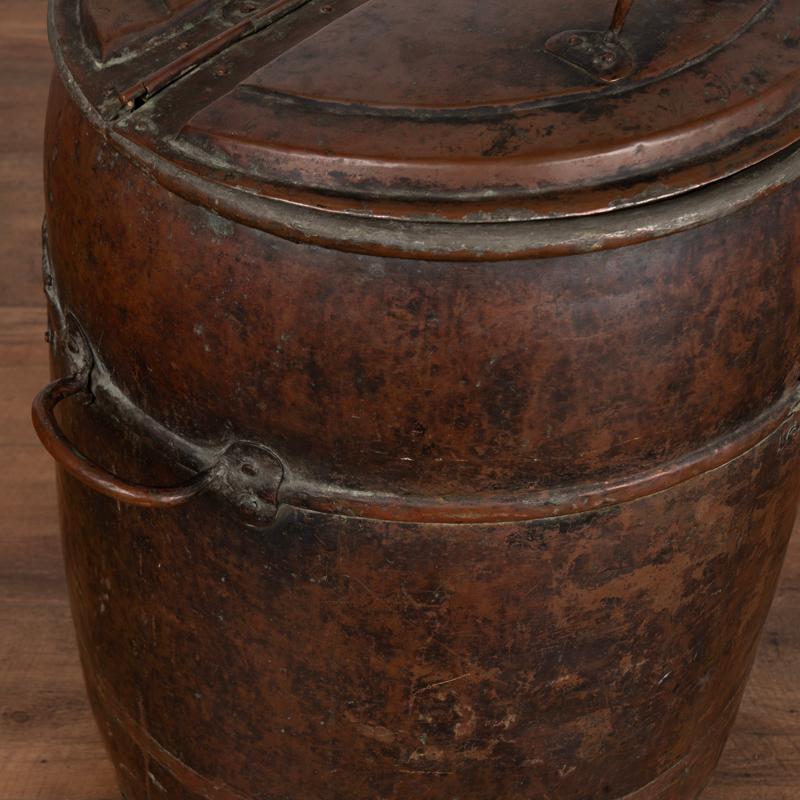 Antique Large Copper Water Urn with Lid from Sweden, circa 1900 at 1stDibs