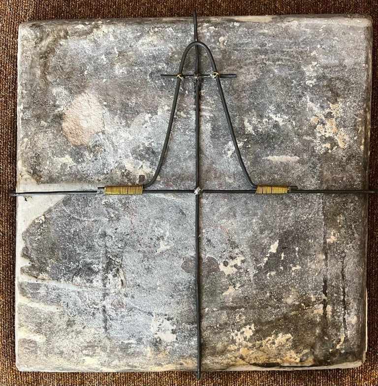 Antique Large Decorative Qajar/ Ottoman Underglaze Moulded Pottery Tile ...