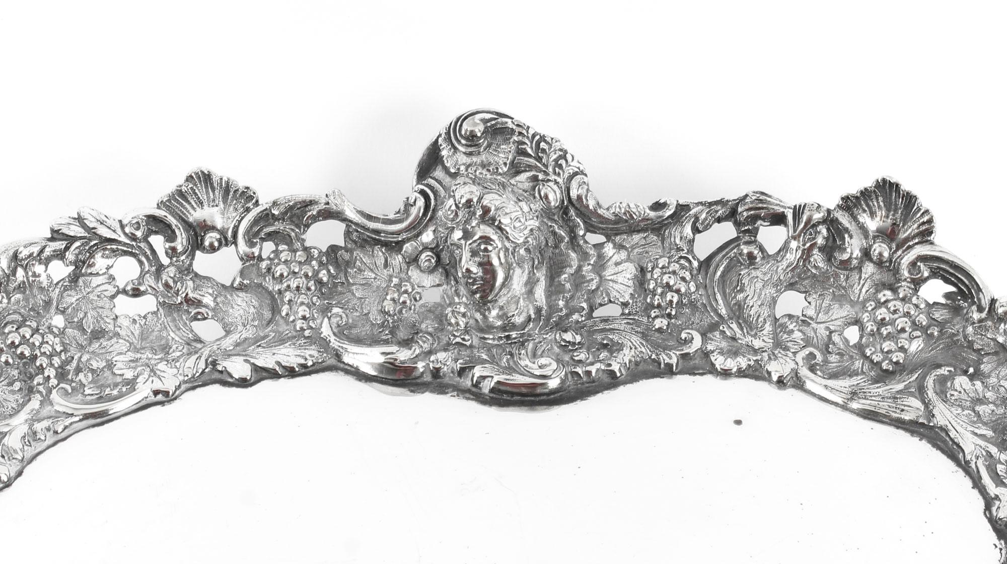 English Victorian Silver Plated Tray George Richmond Collis, 19th ...