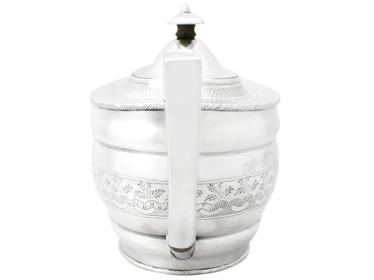 Antique Large Georgian English Sterling Silver Three-Piece Tea Service ...