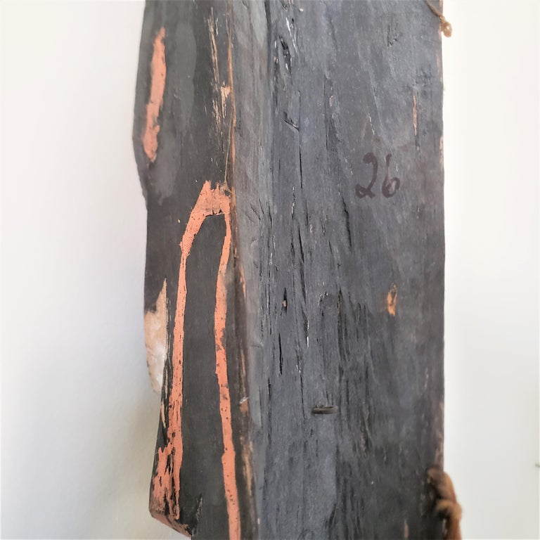 Antique Large Hand-Carved and Polychrome Painted Southeast Asian Mask ...