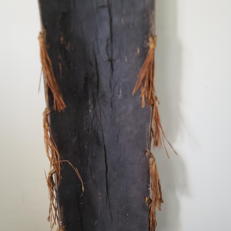 Antique Large Hand-Carved and Polychrome Painted Southeast Asian Mask ...