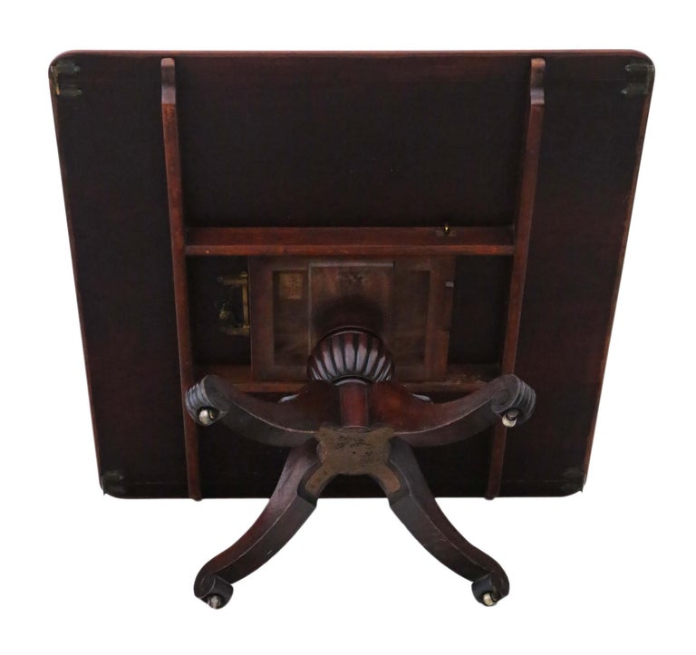 Antique Large JAMES MEIN Cuban Mahogany Dining Table, 19th Century For ...