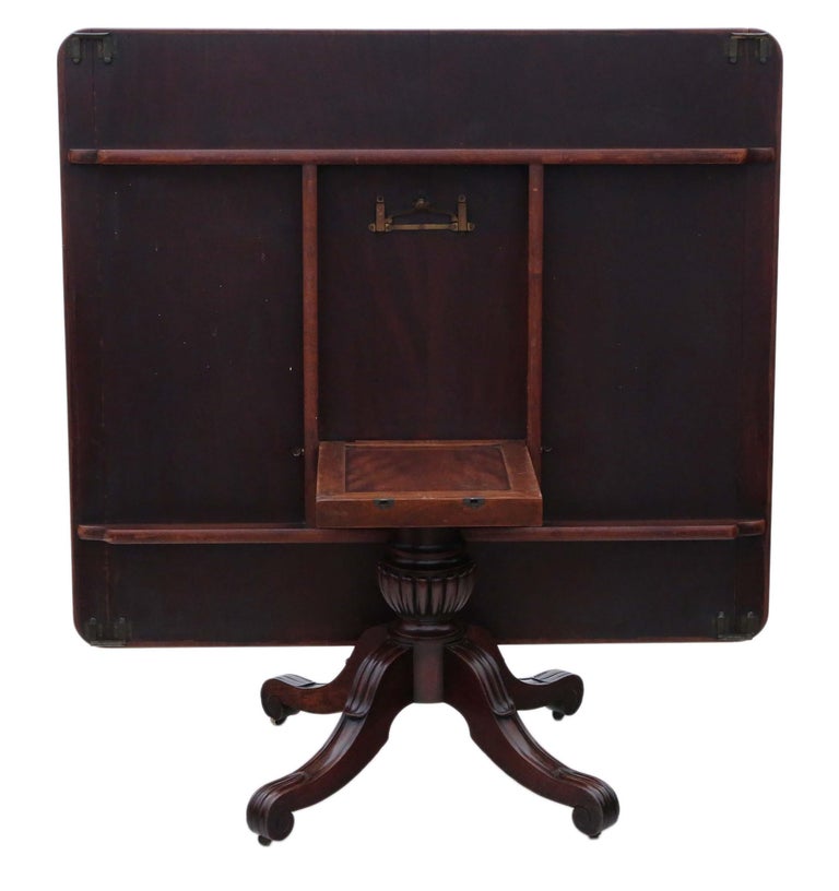 Antique Large JAMES MEIN Cuban Mahogany Dining Table, 19th Century For ...