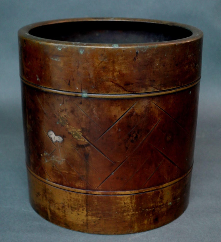 Antique Large Japanese Bronze Mixed Metal Hibachi, 19th Century For ...