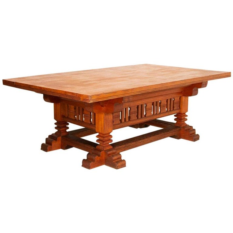 Antique Large Library Table from Denmark at 1stDibs