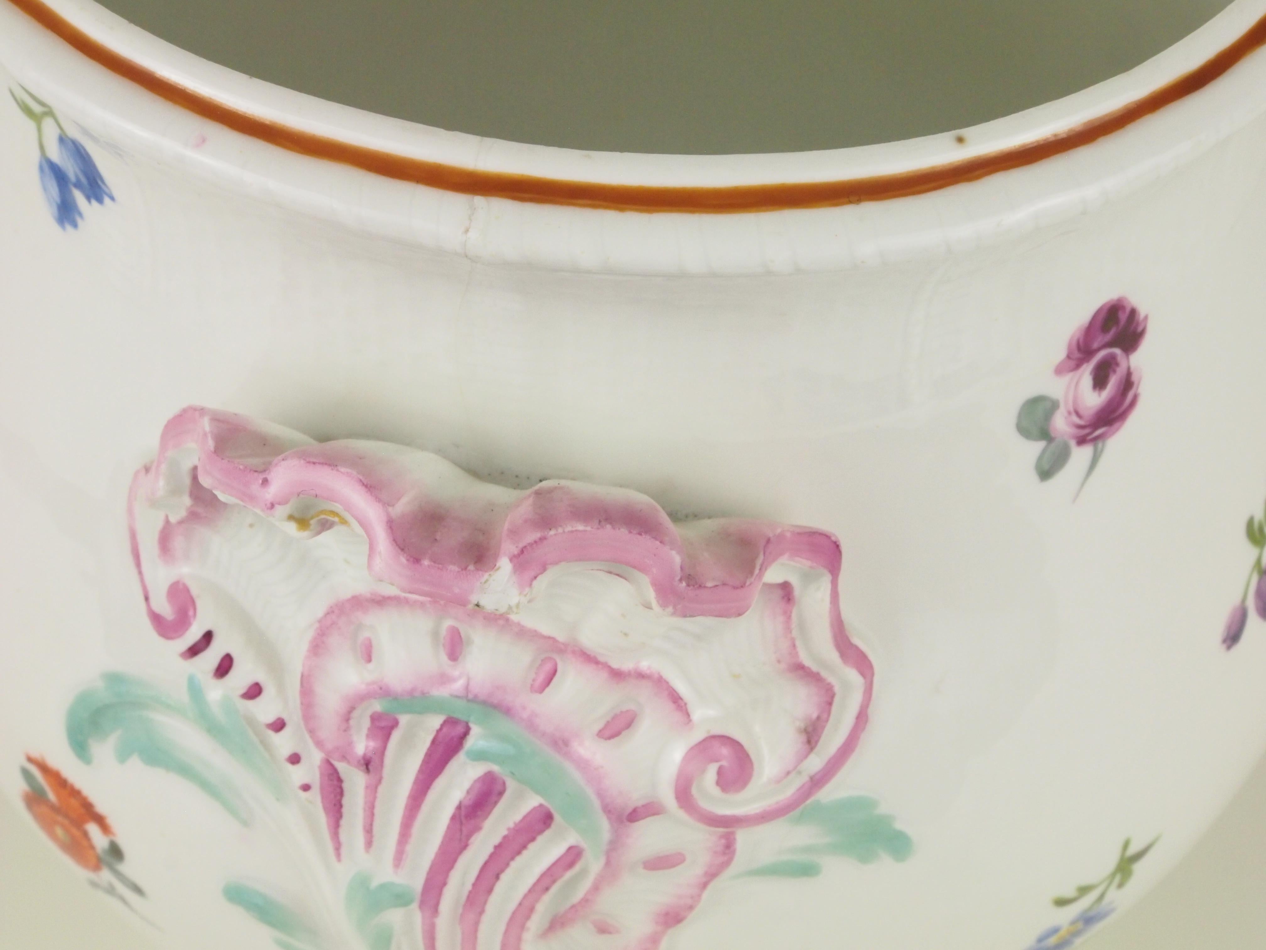 Antique Large Meissen Porcelain "Marcolini" Period Cache Pot For Sale ...