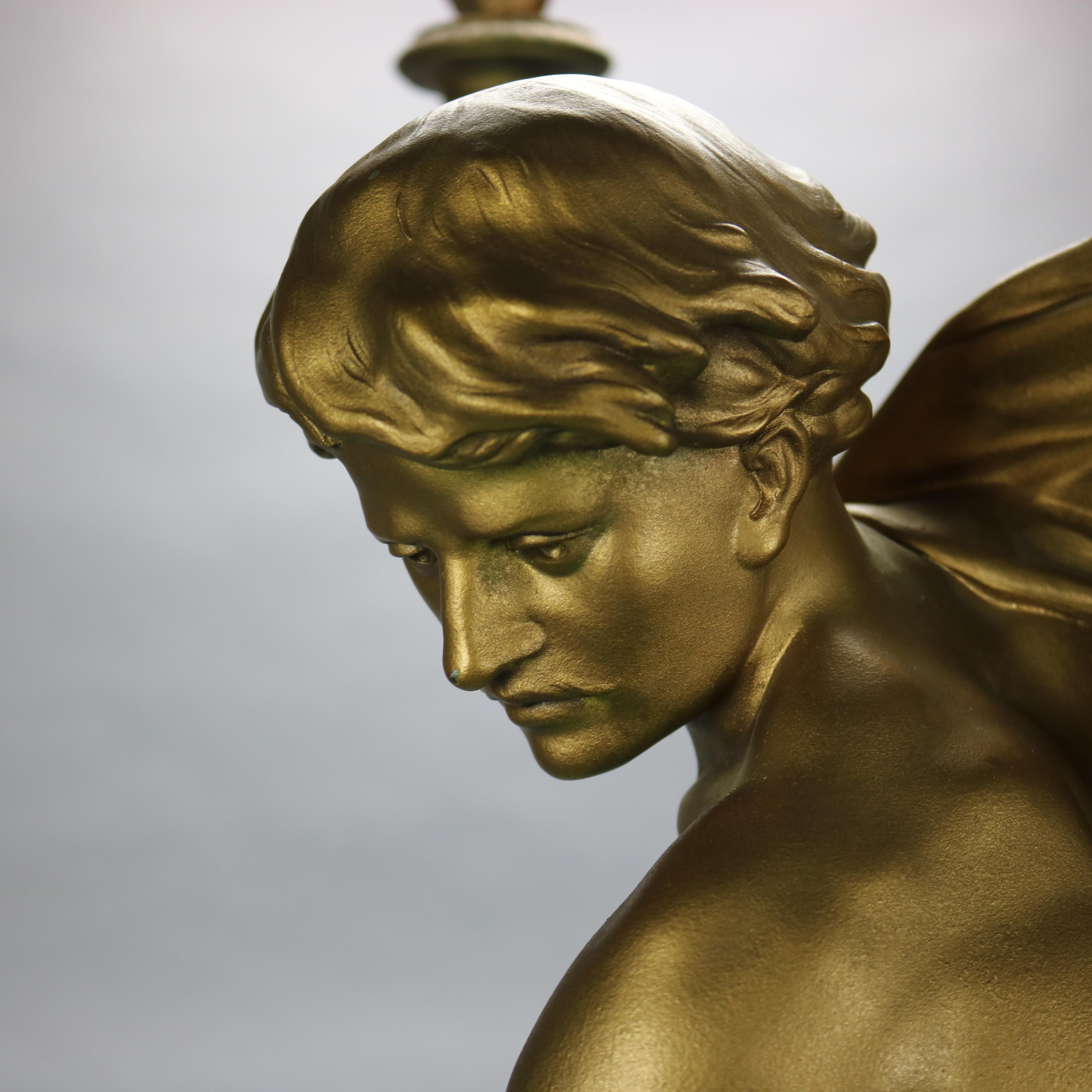 Antique Large Neoclassical Bronzed Sculpture of Apollo Signed Picault ...