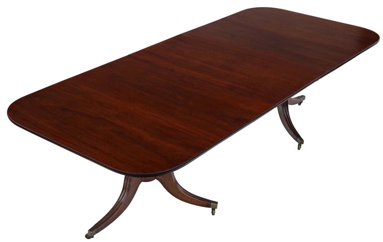 Antique Large Quality ~9'8" Mahogany Extending Dining Table 19th ...