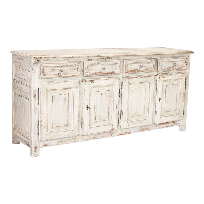 Antique Large White Painted Sideboard Buffet For Sale at 1stDibs ...