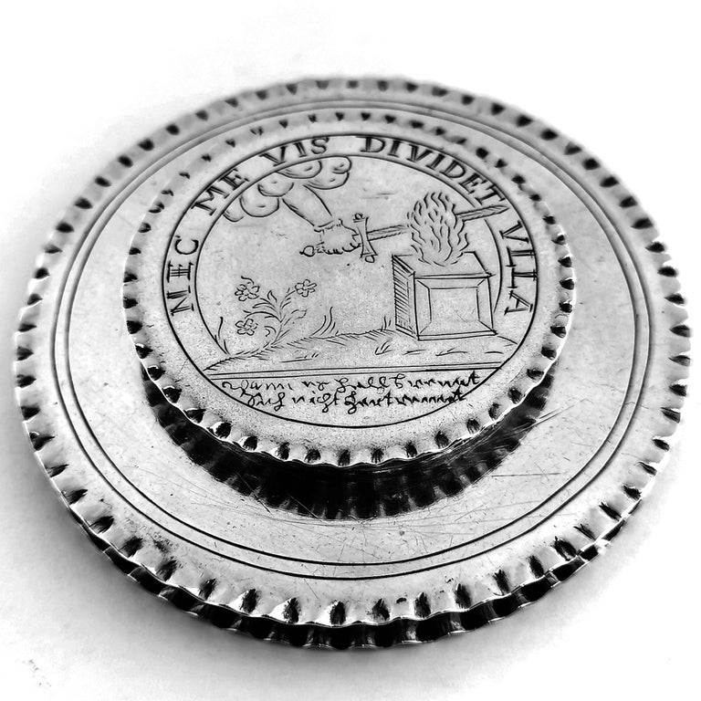 Antique Late 17th Century Silver Wafer Box circa 1690 Poss Augsburg ...