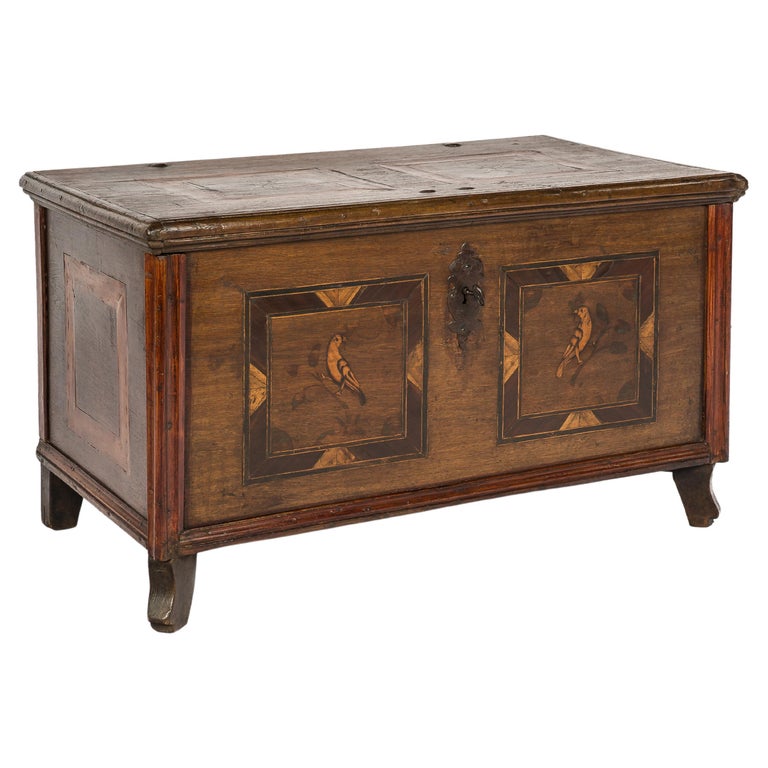 Antique Late 18th-Century German Oak and Fruitwood Marquetry Boot or ...