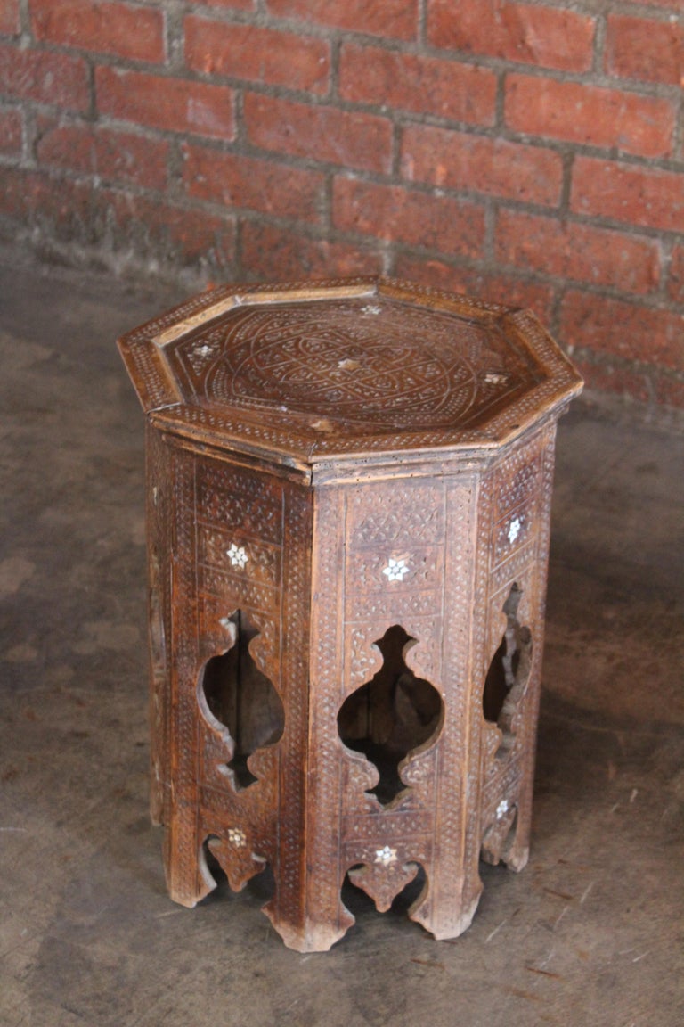 Antique Late 19th Century Syrian Side Table at 1stDibs