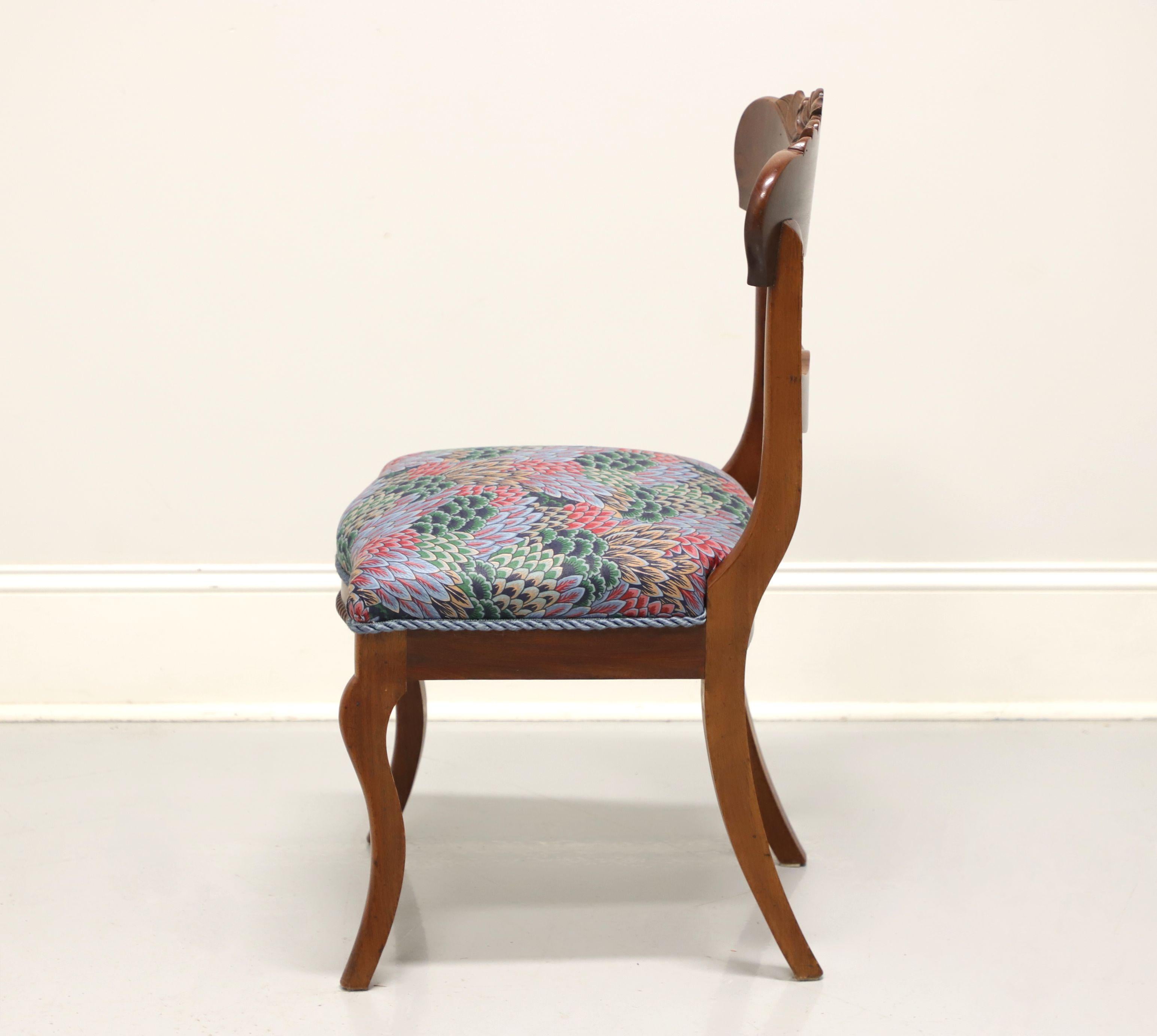 Antique Late 19th Century Walnut Victorian Side Chair For Sale at 1stDibs