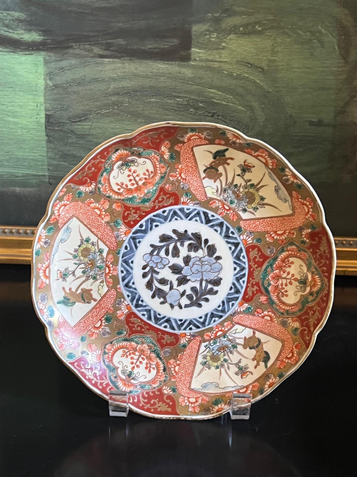 Antique Late Edo Period Imari Bowl For Sale at 1stDibs