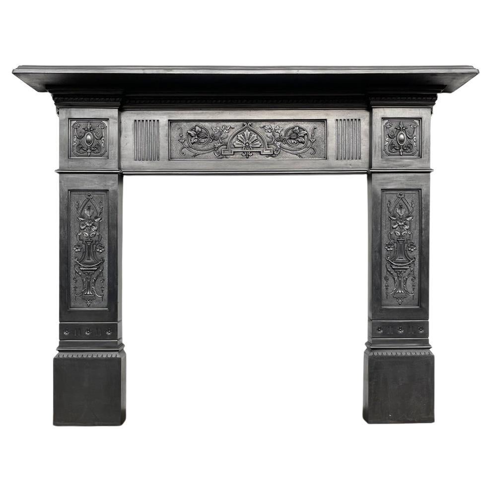 Polished Cast and Wrought Iron Victorian Fireplace, Steampunk Look at ...