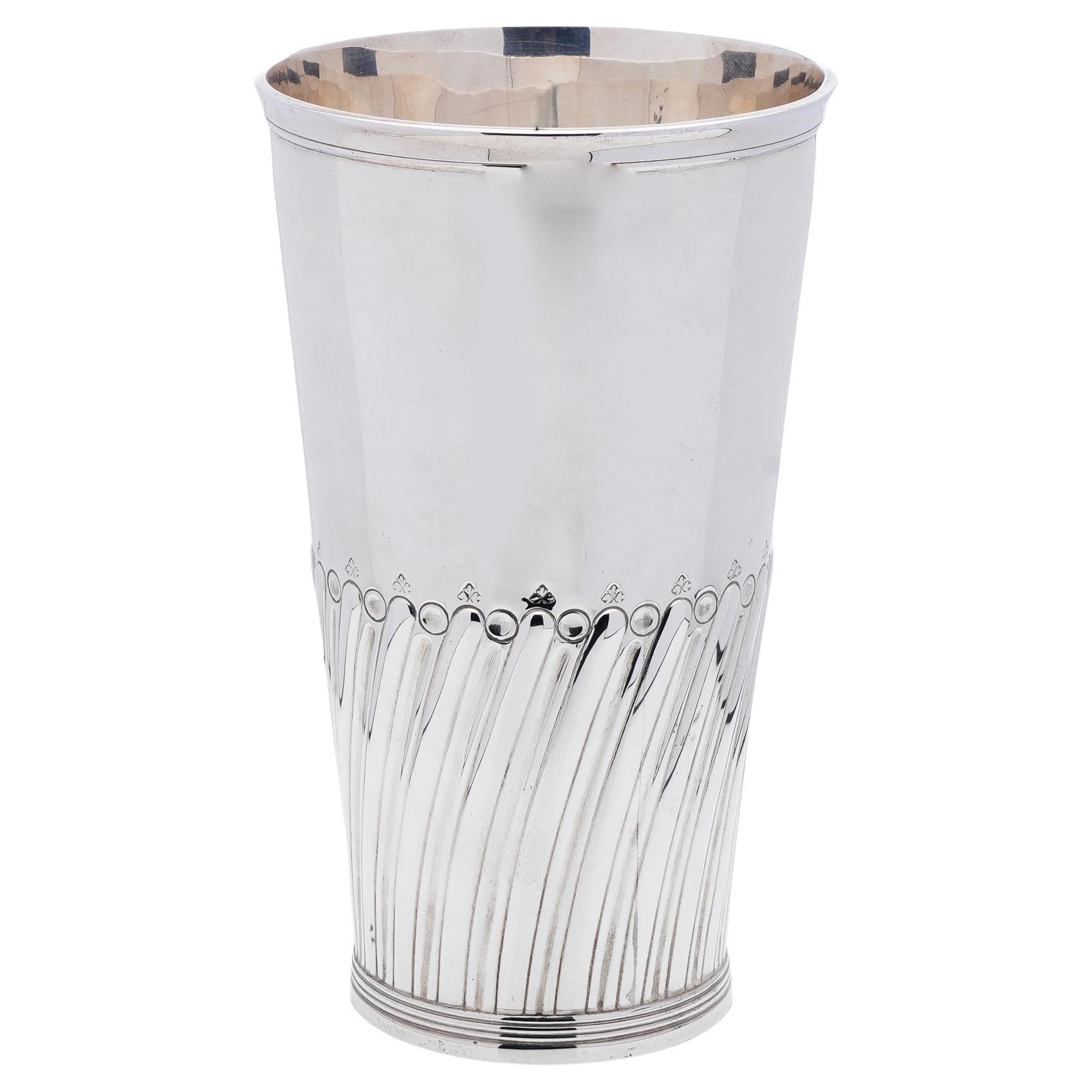 Antique Anglo-Indian Sterling Silver Beaker, circa 1890 For Sale at 1stDibs