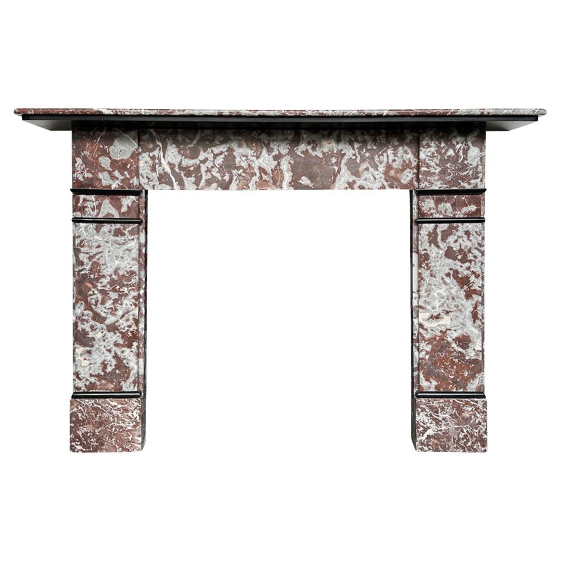 Antique late Victorian Rouge Royal marble fireplace surround For Sale ...