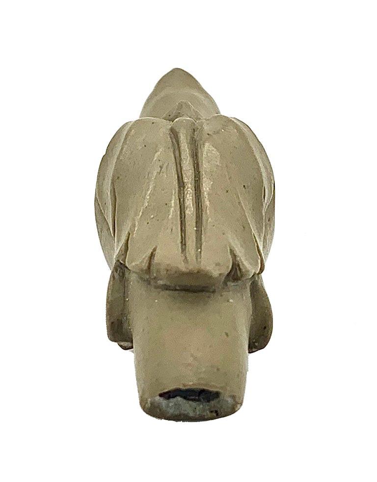 Antique Lava Carving of a Dragon Dog Head Vesuvio Grand Tour Souvenir ...