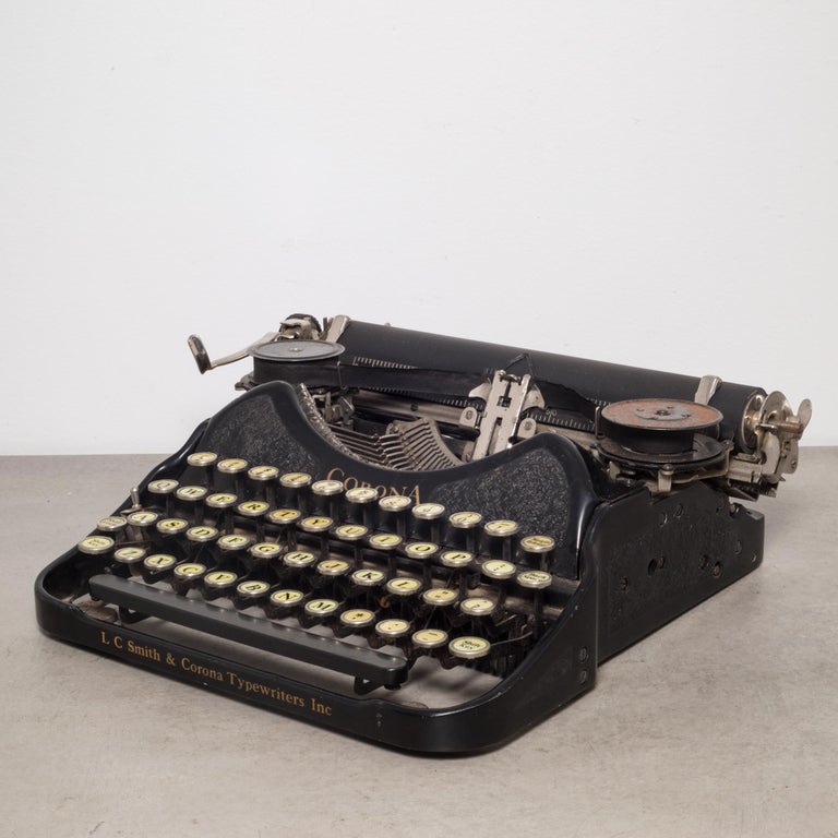 Antique LC Smith and Corona #4 Typewriter, circa 1930 For Sale at ...