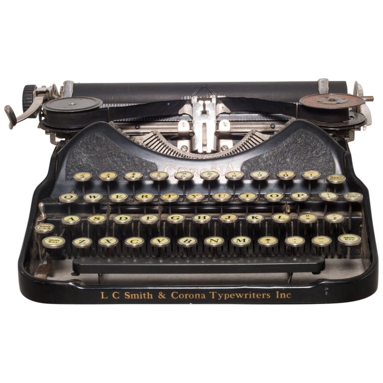 Antique LC Smith and Corona #4 Typewriter, circa 1930 For Sale at ...