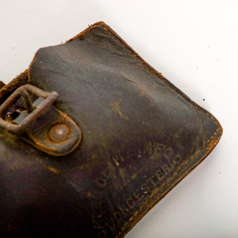 Antique Leather Distressed Money Purse Wallet For Sale at 1stDibs