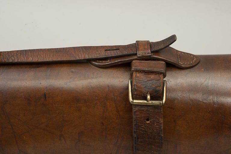 Antique Leather Fishing Rod Case for Salmon Rods at 1stDibs