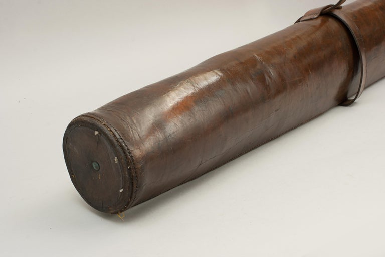Antique Leather Fishing Rod Case for Salmon Rods at 1stDibs