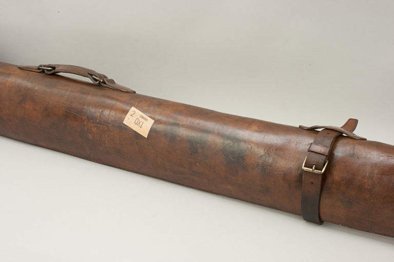 Antique Leather Fishing Rod Case for Salmon Rods at 1stDibs