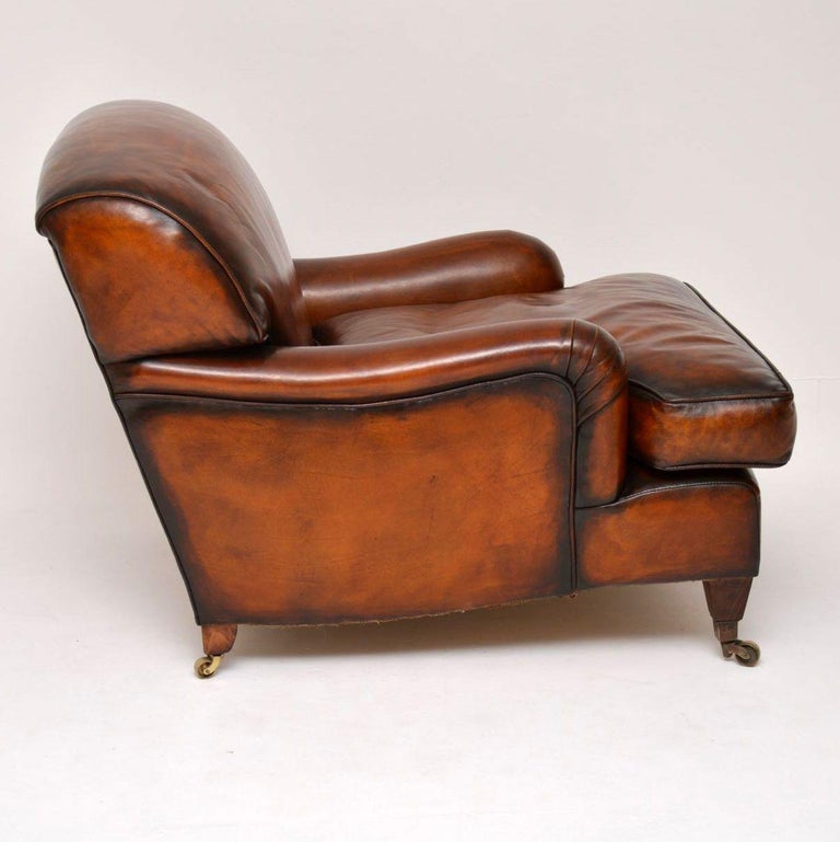 Antique Leather ‘Howard’ Style Armchair at 1stDibs | antique leather ...