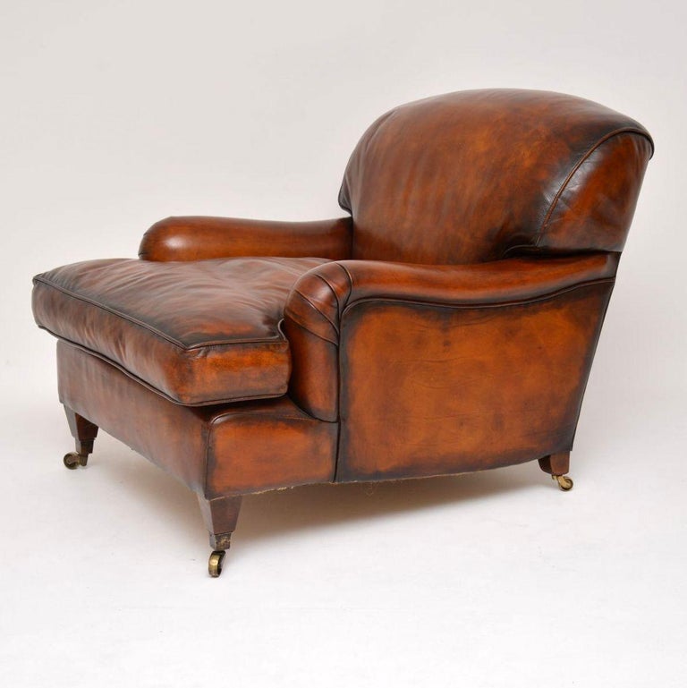 Antique Leather ‘Howard’ Style Armchair at 1stDibs | antique leather ...
