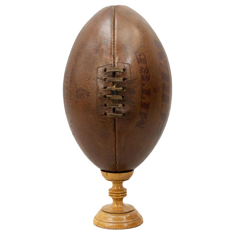 Antique Leather Rugby Ball, Mitre Scrum No. 5 at 1stDibs | leather ...