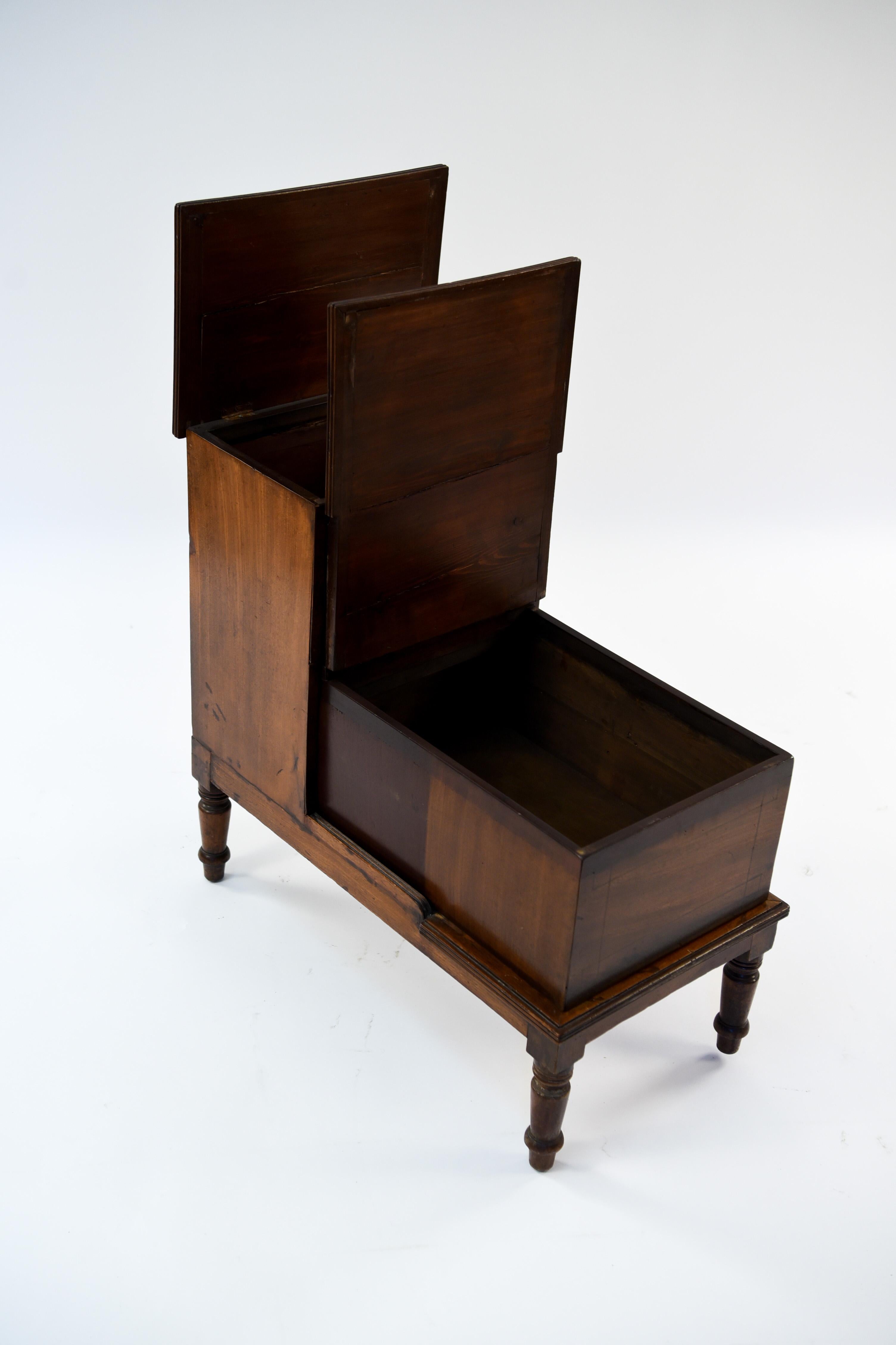 Antique Leather Top Mahogany Library Steps at 1stDibs | antique library ...