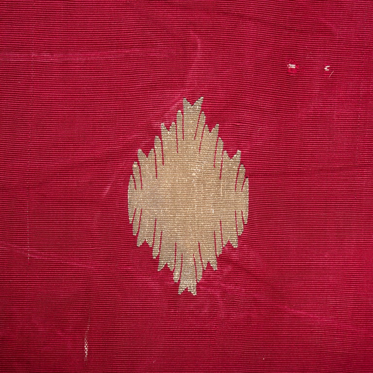 Antique Lebanese Silk and Silver thread Panel, late 19th / early 20th C ...