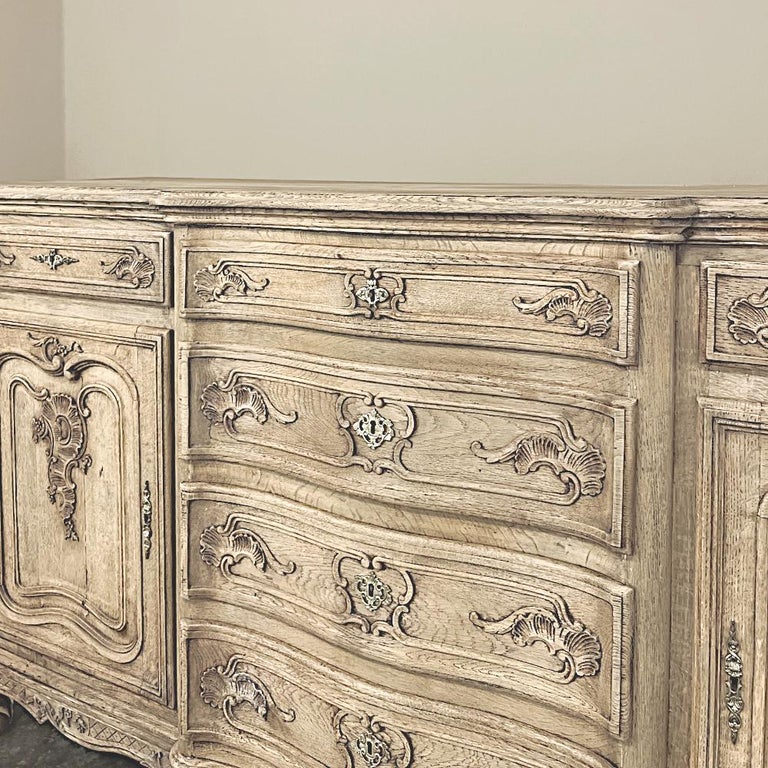 Antique Liegoise Country French Buffet, Linen Press For Sale at 1stDibs