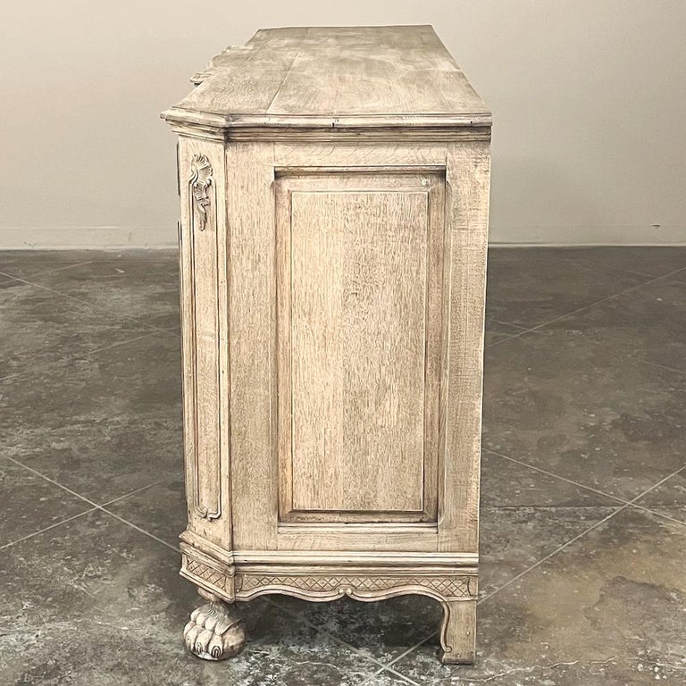 Antique Liegoise Country French Buffet, Linen Press For Sale at 1stDibs