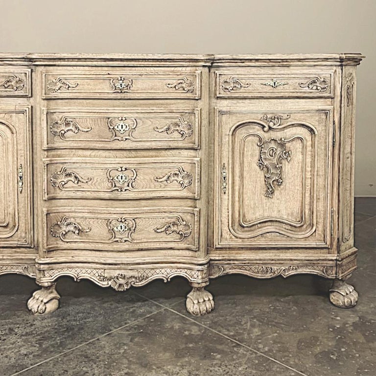 Antique Liegoise Country French Buffet, Linen Press For Sale at 1stDibs