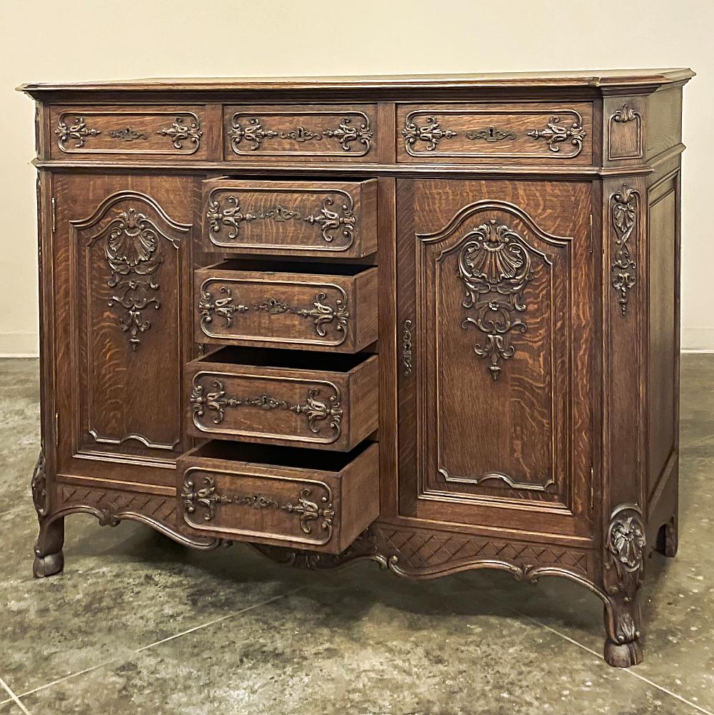 Antique Liegoise Louis XIV Buffet, Linen Press For Sale at 1stDibs