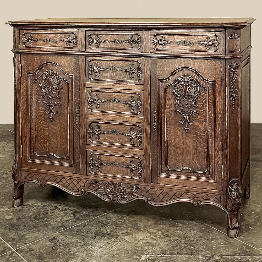 Antique Liegoise Louis XIV Buffet, Linen Press For Sale at 1stDibs
